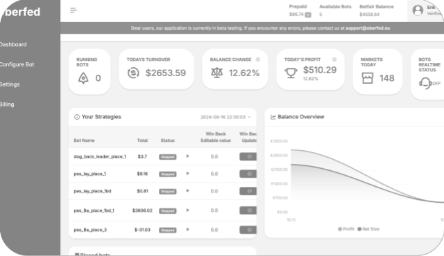Oberfed - Automated Betting Software for Betfair Exchange